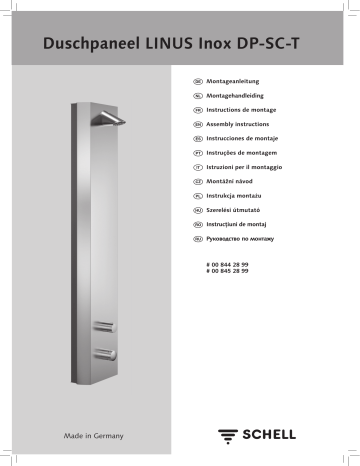 schell LINUS Inox DP-SC-T Montageanleitung | Manualzz