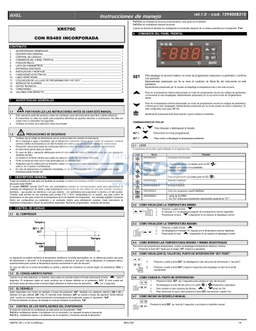 dixell XR570C Instrucciones de operación | Manualzz