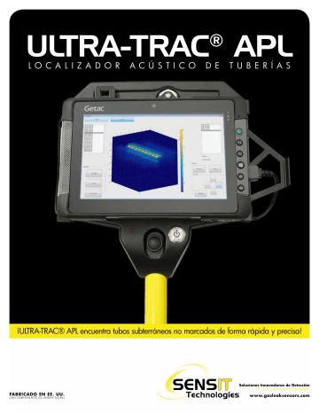 SENSIT Technologies ULTRA-TRAC APL Manual de usuario | Manualzz