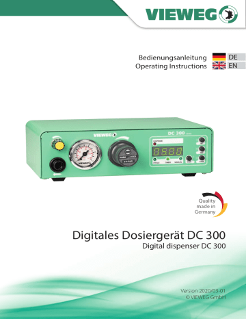 VIEWEG DC 300 Operating Instructions Manual | Manualzz