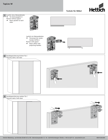 Hettich TopLine M Montageanleitung | Manualzz