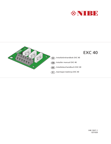Nibe EXC 40 Installer Manual | Manualzz