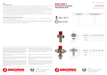 Giacomini R156 Installation | Manualzz