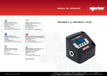 norbar TRUCHECK 2 PLUS Manual de usuario | Manualzz