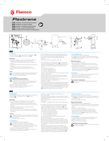 flamco Flexbrane Serie Montage- Und Bedienungsanleitung | Manualzz