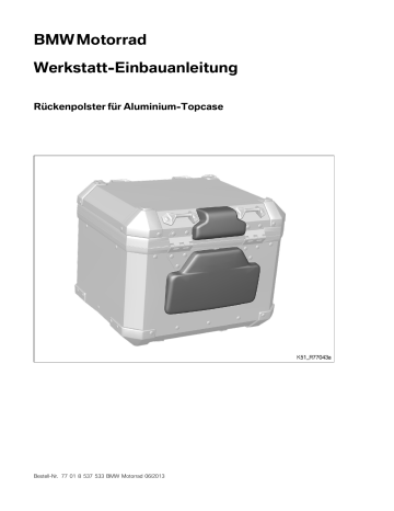BMW Motorrad 77 01 8 537 533 Werkstatt-Einbauanleitung | Manualzz