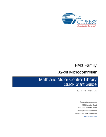 Cypress FM3 Series Quick Start Manual | Manualzz