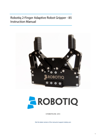 ROBOTIQ 85 Instruction Manual | Manualzz