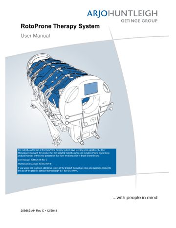 Arjohuntleigh RotoProne User Manual | Manualzz