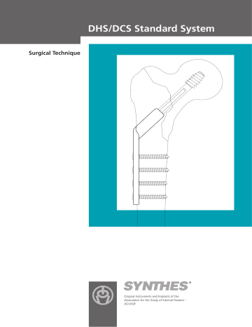 Synthes DCS, DHS Surgical Technique | Manualzz