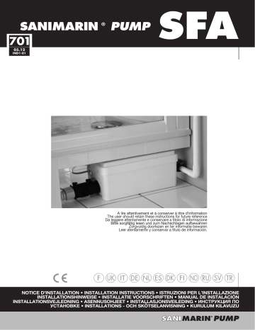 SFA SANIMARIN Installation Instructions Manual | Manualzz