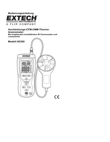 Extech HD300 Bedienungsanleitung | Manualzz