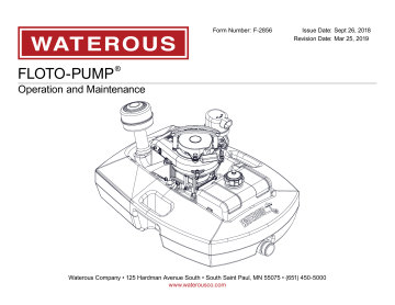 Waterous Floto-Pump Operation And Maintenance | Manualzz