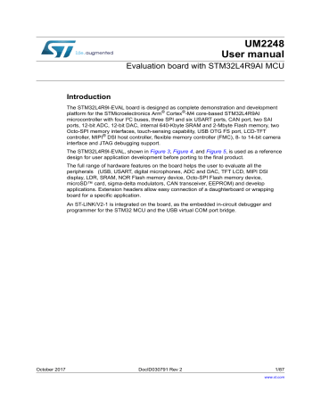 ST STM32L4R9I-EVAL, UM2248 User Manual | Manualzz
