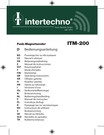 INTERTECHNO ITM-200 Operating Instructions Manual | Manualzz