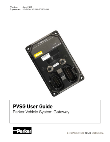Parker PVSG User Manual | Manualzz