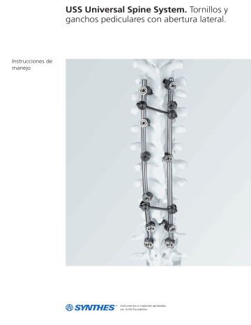 Synthes USS Instrucciones de operación | Manualzz