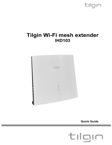 tilgin IHD103 Quick Manual | Manualzz