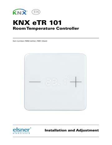 Elsner KNX eTR 101 Installation And Adjustment | Manualzz