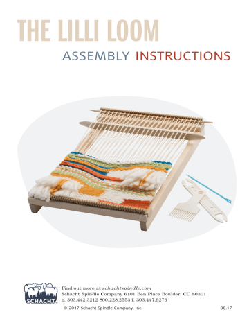 Schacht LILLI LOOM Assembly Instructions | Manualzz