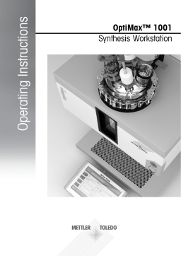 Mettler Toledo OptiMax 1001 - Operating instructions, User manual, User's manual