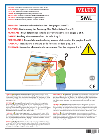Velux SML Anleitung | Manualzz