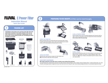 Fluval C Series Instruction Manual | Manualzz