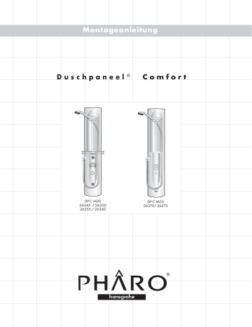 Hans Grohe Pharo Duschpaneel Comfort DP-C M20 26345, Pharo Duschpaneel ...