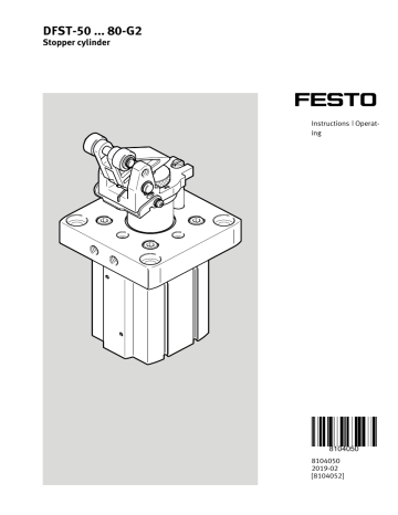 Festo DFST-63-G2, DFST-80-G2 Instructions & Operating | Manualzz