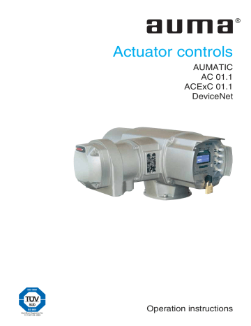 AUMA Aumatic AC 01.1 Operation Instructions Manual | Manualzz