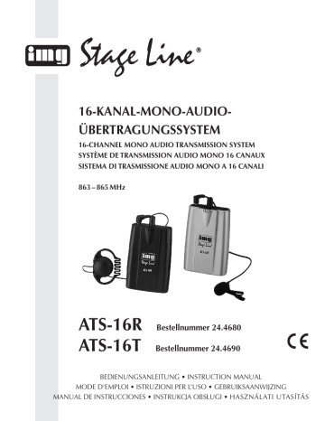 Stageline ATS-16R Instruction Manual | Manualzz