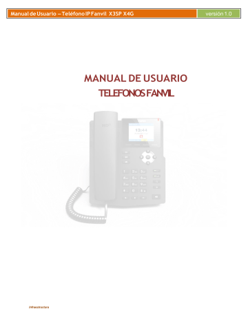 Fanvil X3SP X4G Manual de usuario | Manualzz