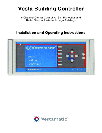 Vestamatic Vesta Building Controller Installation And Operating ...