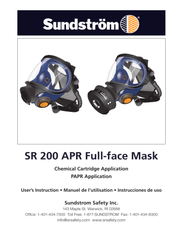 Sundstrom SR 200 APR User Instructions | Manualzz
