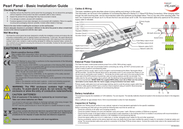 Honeywell NOTIFIER Pearl Basic Installation Manual | Manualzz