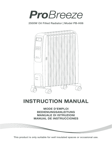 ProBreeze PB-H06 Instruction Manual | Manualzz