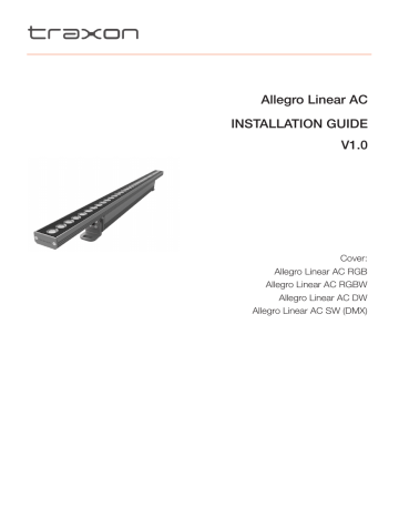 Traxon Allegro Linear AC RGB Installation Manual | Manualzz