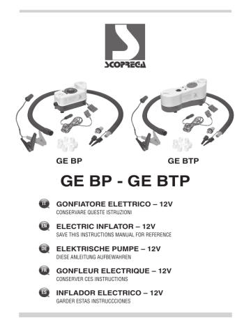 SCOPREGA GE BP Instruction Manual | Manualzz
