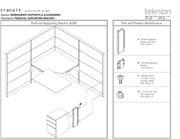 Teknion Transit KSB Installation Manuals | Manualzz