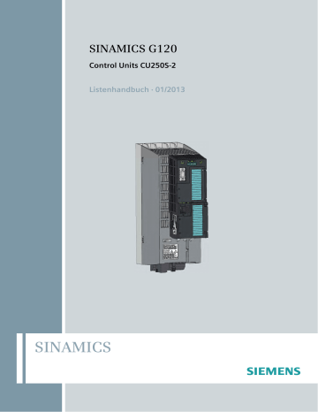 Siemens SINAMICS CU250S-2, SINAMICS G120 Listenhandbuch | Manualzz