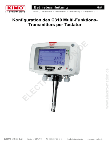 Kimo C310 Betriebsanleitung | Manualzz