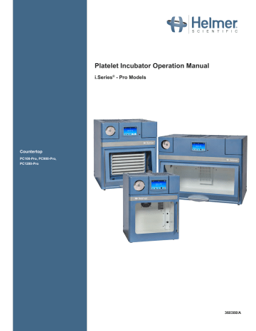 Helmer i.Series PC100-Pro Operation Manual | Manualzz