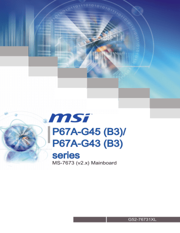 MSI MS-7673, P67A-G43-Serie, P67A-G45-Serie Bedienungsanleitung | Manualzz