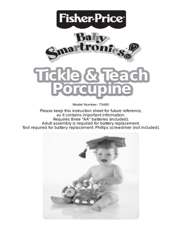 Fisher-Price Baby Smartronics! Tickle & Teach Porcupine 73480 ...
