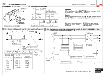 Dehn DEHNlimit DLM PV 1000 Installationsanleitung | Manualzz