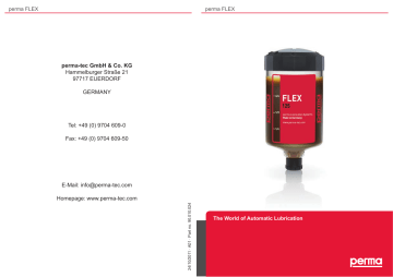 Perma FLEX 125, FLEX 60 Operating Instructions Manual | Manualzz