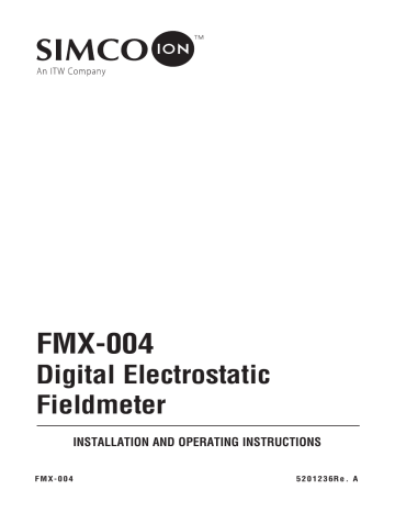 ITW Simco-Ion FMX-004 Installation And Operating Instructions Manual ...