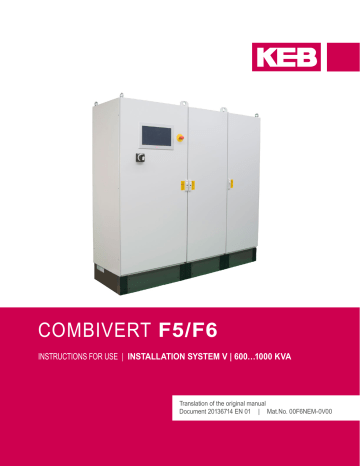 KEB COMBIVERT F5, COMBIVERT F6 Instructions For Use Manual | Manualzz