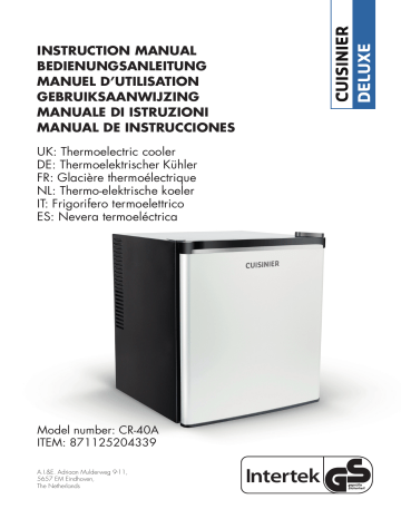 Intertek CR-40A Bedienungsanleitung | Manualzz