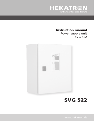 Hekatron SVG 522 Instruction Manual | Manualzz